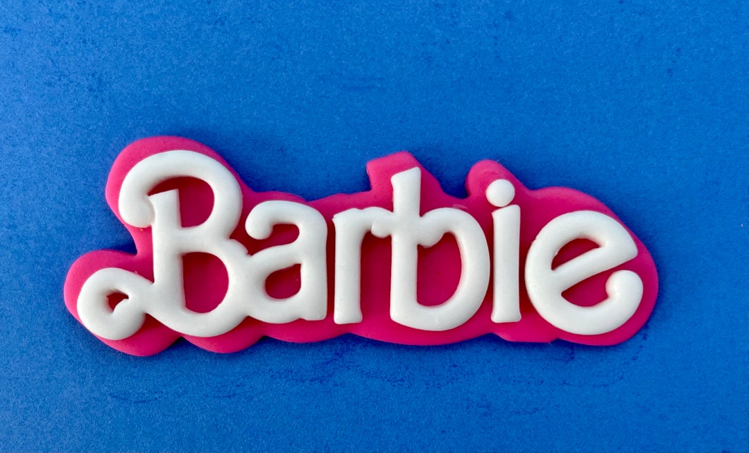 Barbie Logo Cake Topper for Edible Birthday Cake Barbie Birthday Cake ...