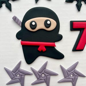Ninja Cake Topper Ninja Birthday Cake Ninja Birthday Cake Decor Edible ...