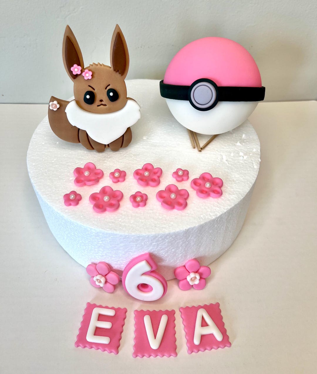 Eevee Cake Topper Pokémon Cake Topper Eevee Birthday Cake Decorations ...