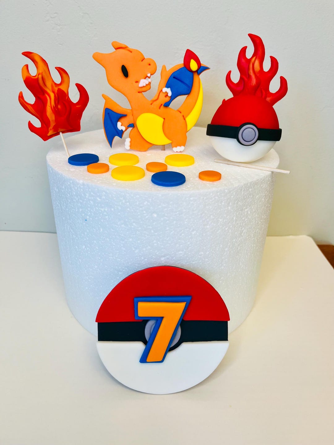 Charizard Cake Topper Pokémon Cake Topper Pokemon Birthday Cake, Edible ...