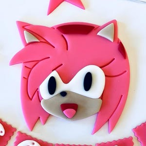 Amy Rose Cake Topper Birthday Cake Decorations, Edible Fondant - Etsy