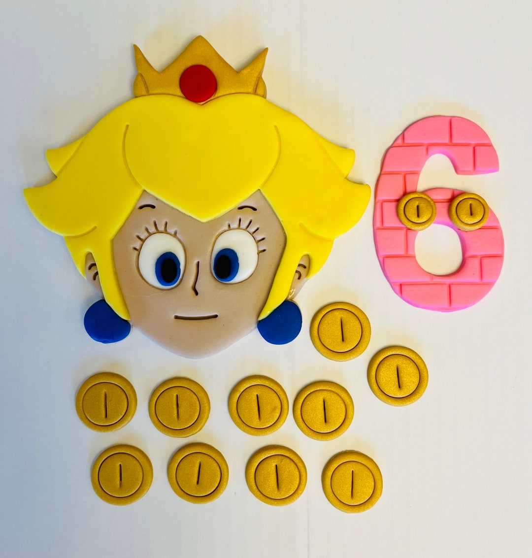 Princess Peach, Cake Topper, Cake Decorations, Princess Peach Birthday ...