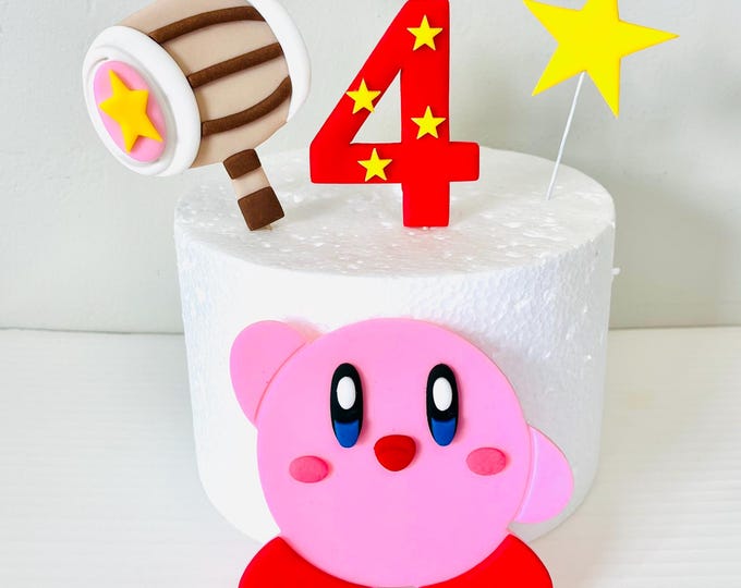 Kirby Cake Topper - Etsy