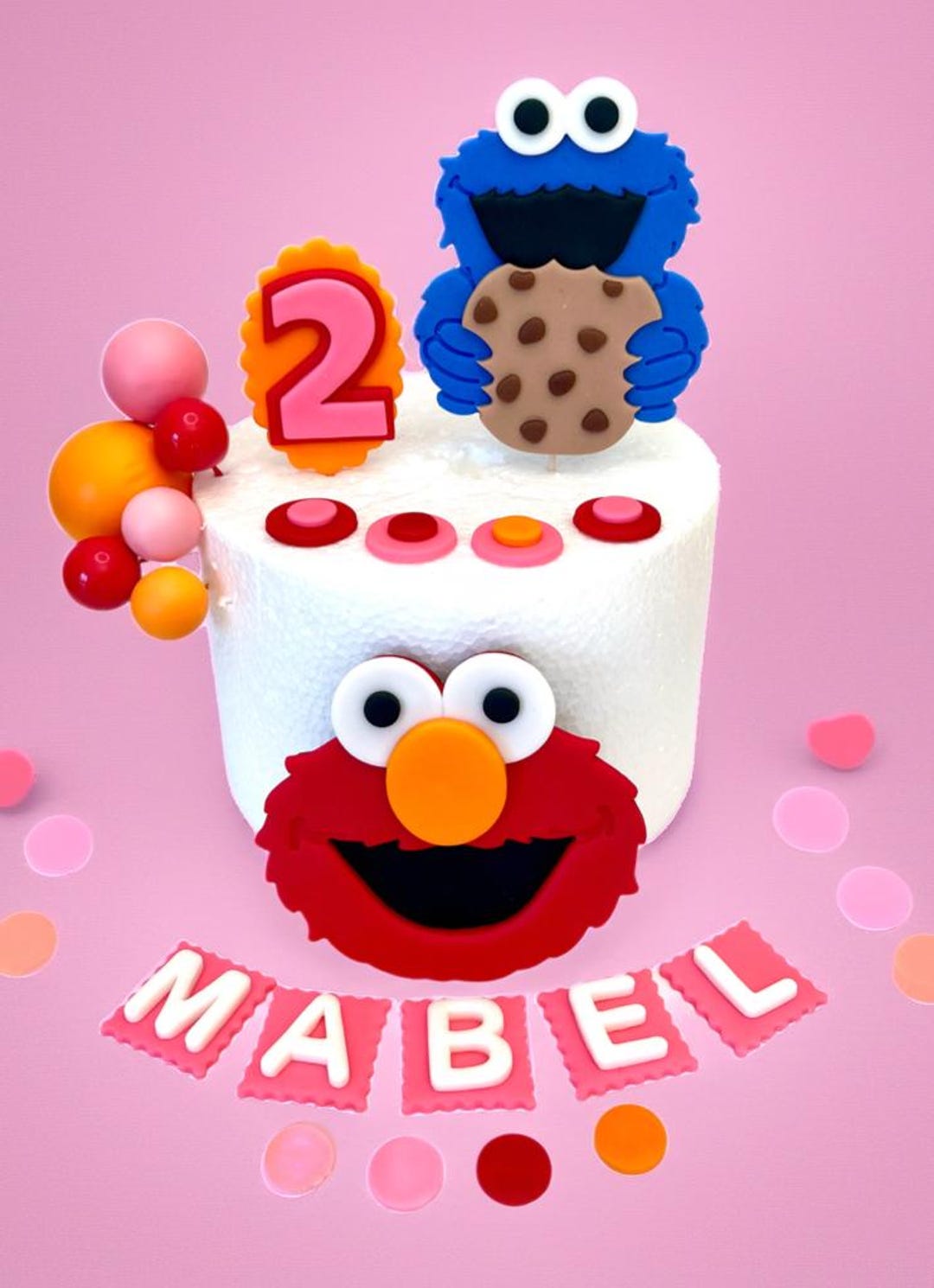 Elmo Cake Topper Cookie Monster Cake Topper Boy or Girl Birthday Cake ...