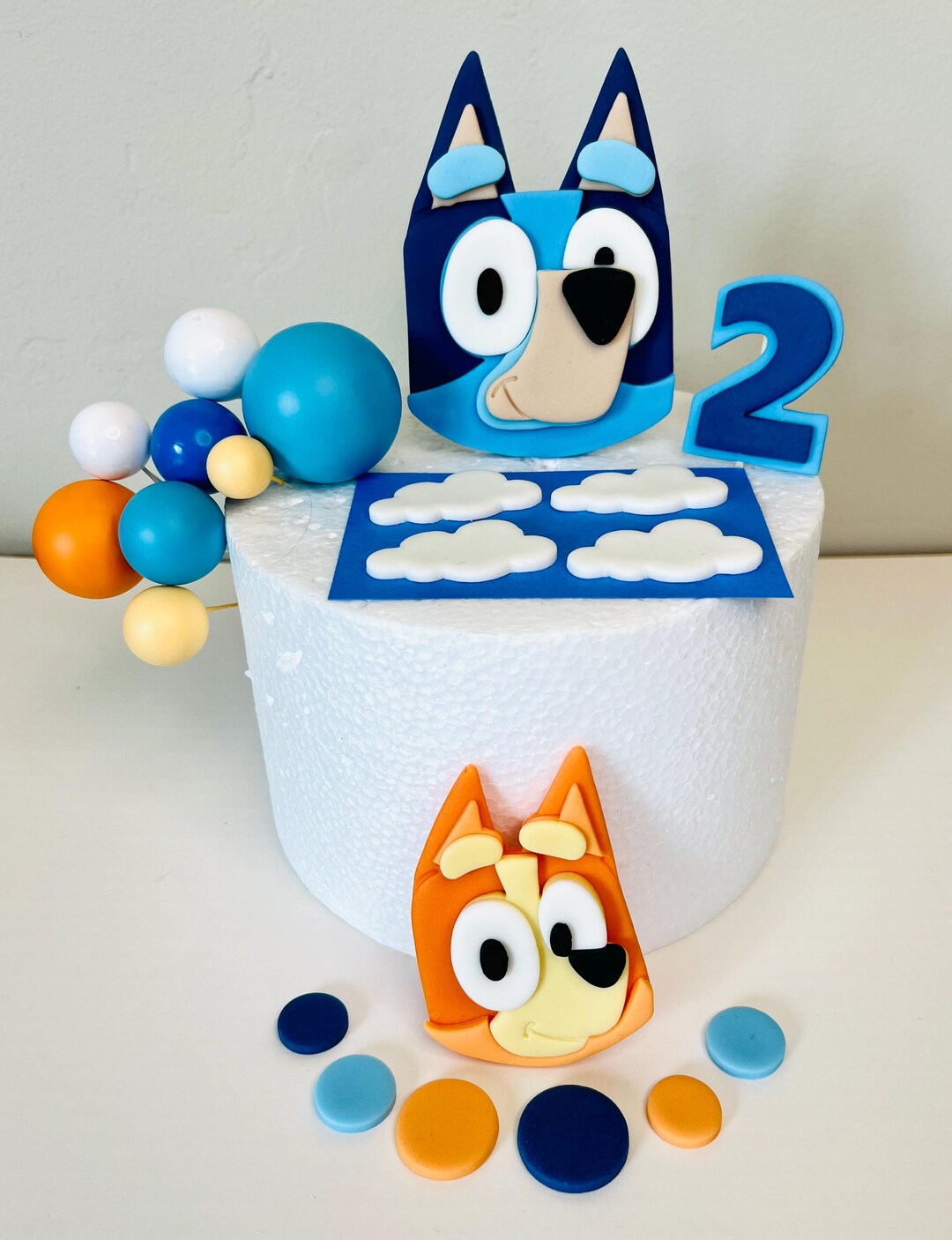Bluey Cake Topper Bluey Cake Decorations Edible Fondant - Etsy