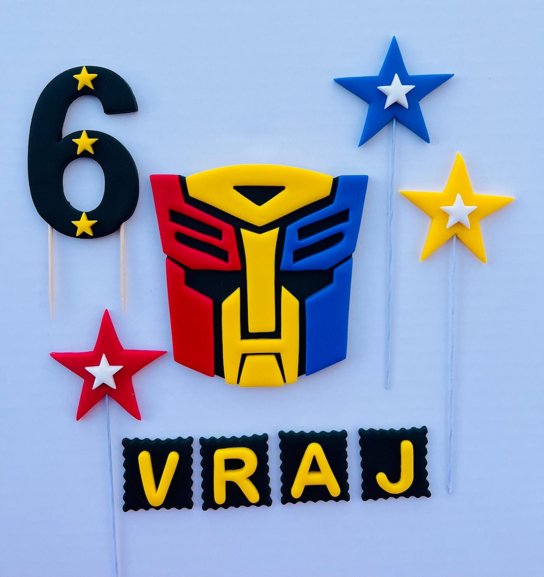 Transformers Cake Topper Transformers Birthday Cake Edible Fondant - Etsy