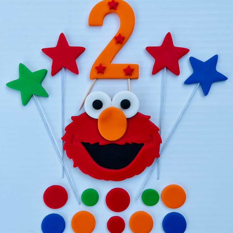 Elmo Edible Decoration - Etsy