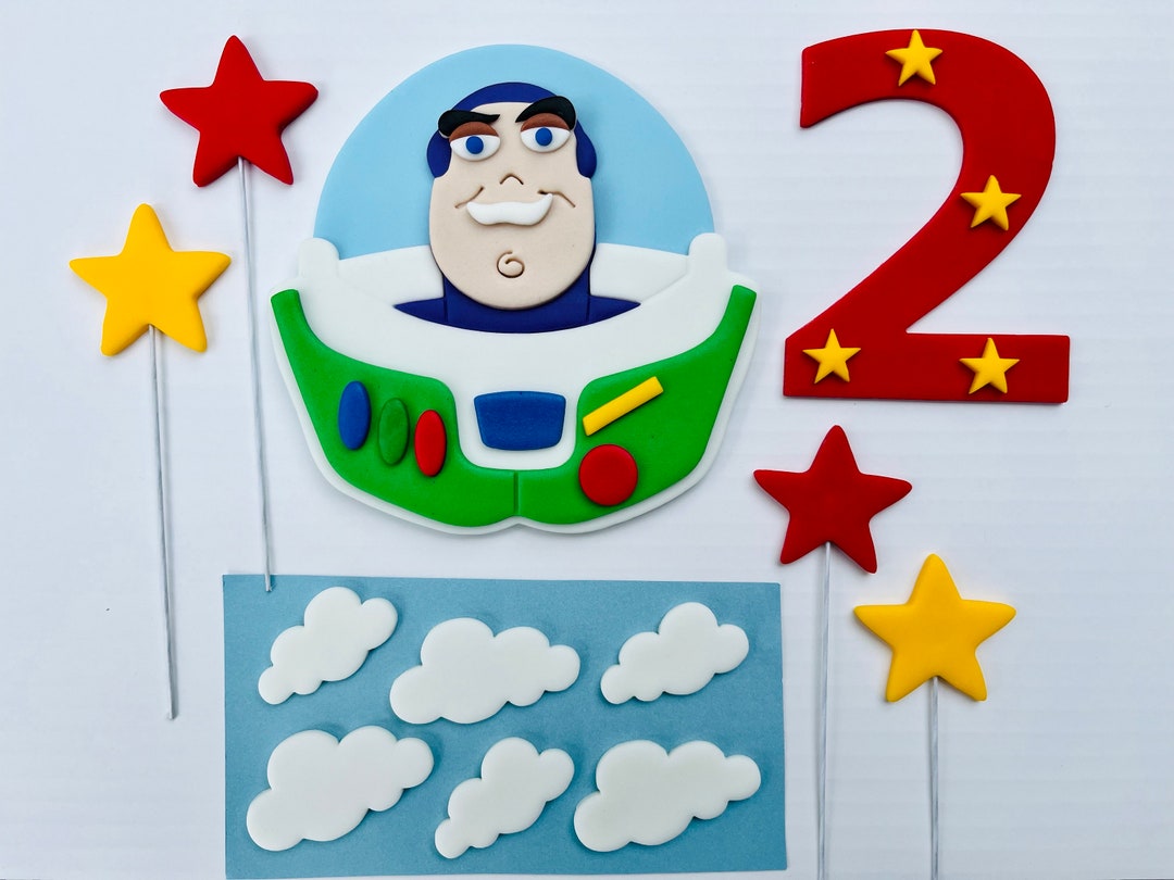 Buzz Lightyear Birthday Cake Buzz Lightyear Cake Topper Birthday Cake ...
