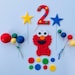 Elmo Cake Topper Elmo Birthday Cake Edible Fondant - Etsy