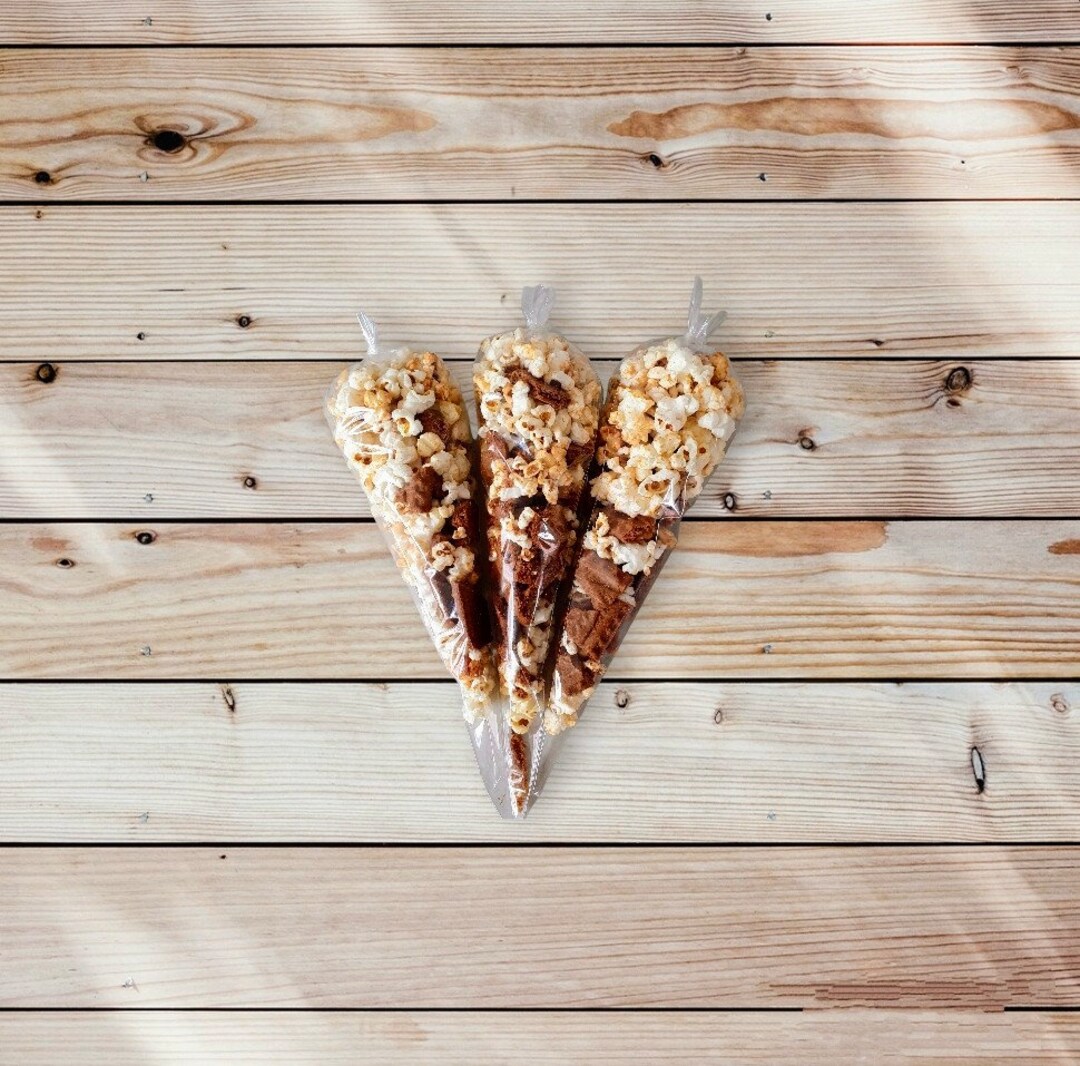 Popcorn Party Cones Lotus Biscoff Caramel Popcorn Oreo Popcorn Cones ...