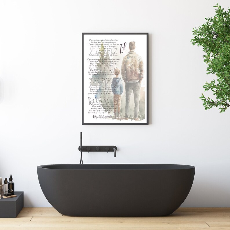 IF Poem by Rudyard Kipling, Father and Son Poem, Downloadable Poetry ...