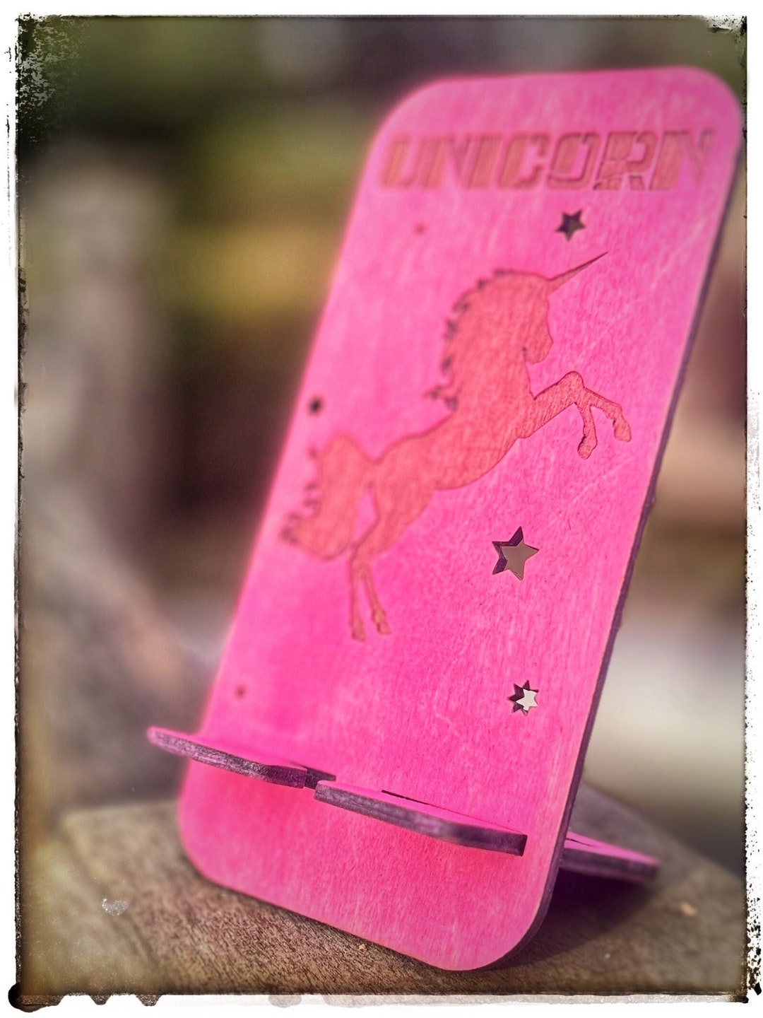 Children's Phone Stand, Kids Tablet Stand, Flatpack, Unique UNICORN ...