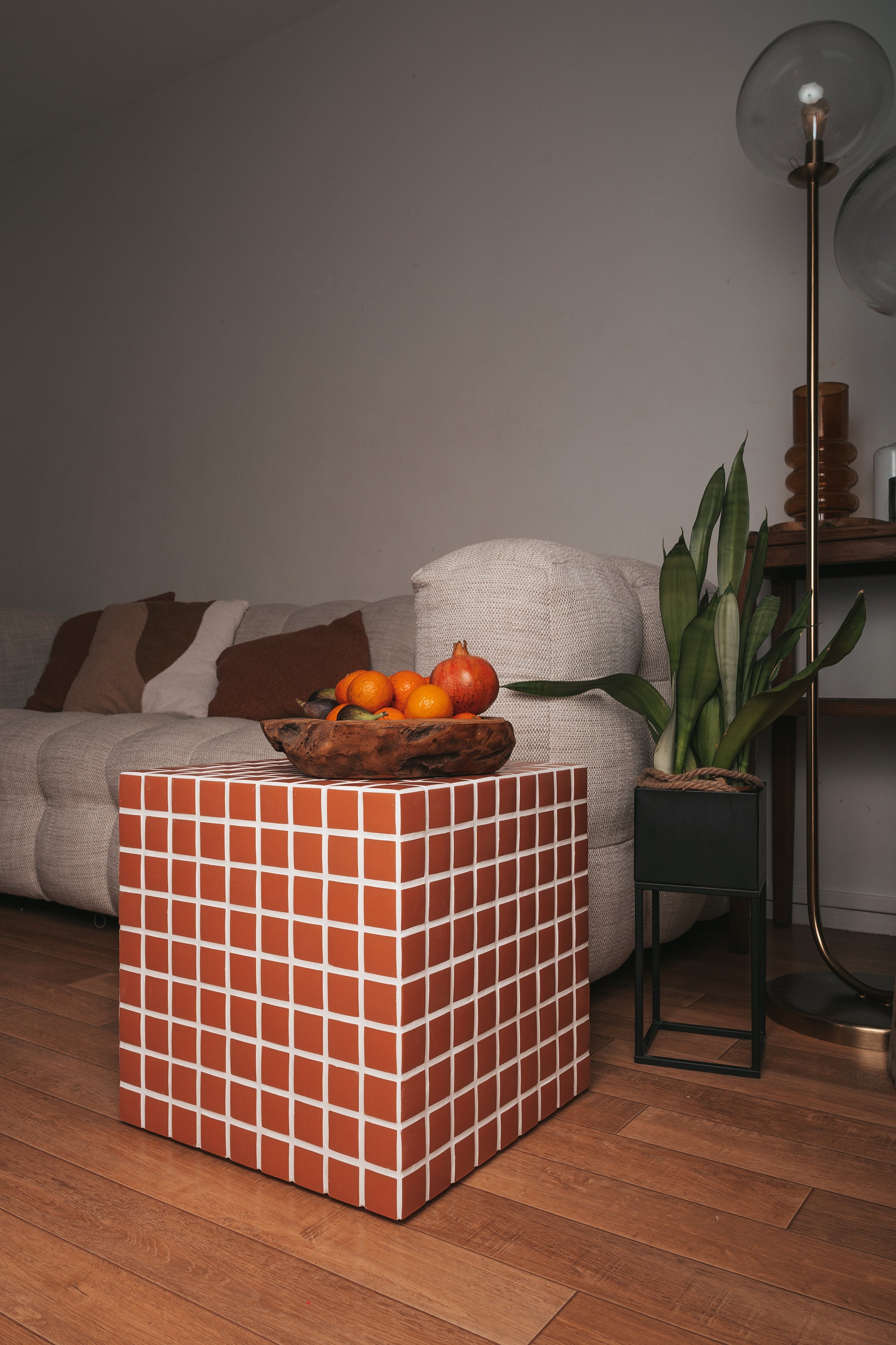 Terracotta Tiled Cube - Etsy UK