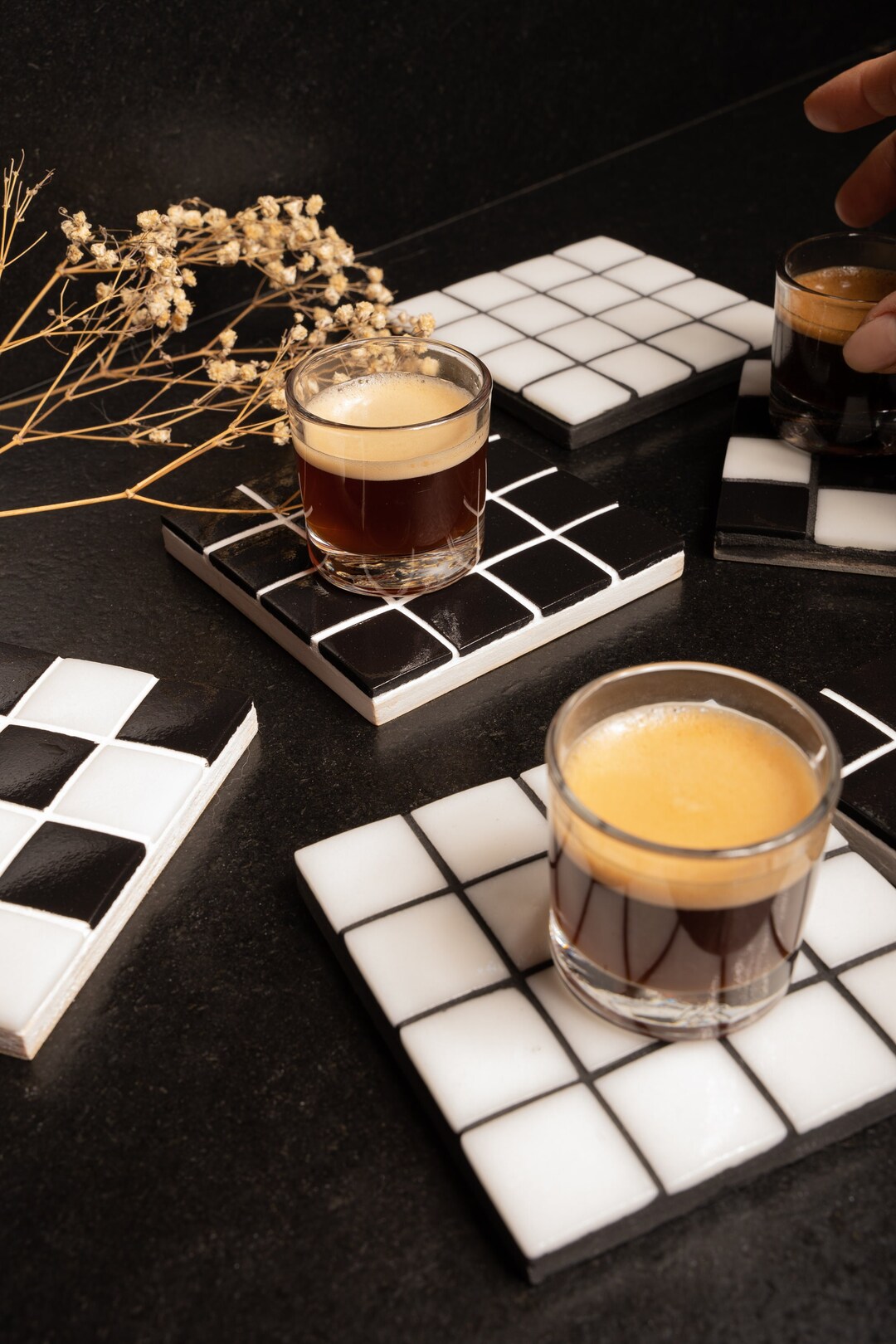 Tiled Coaster Set of 2 / Tile Coaster - Etsy