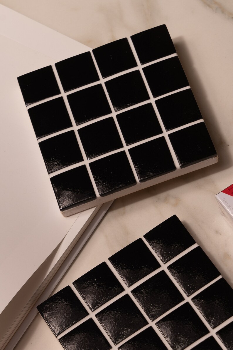 Tiled Coaster Set of 2 / Tile Coaster - Etsy