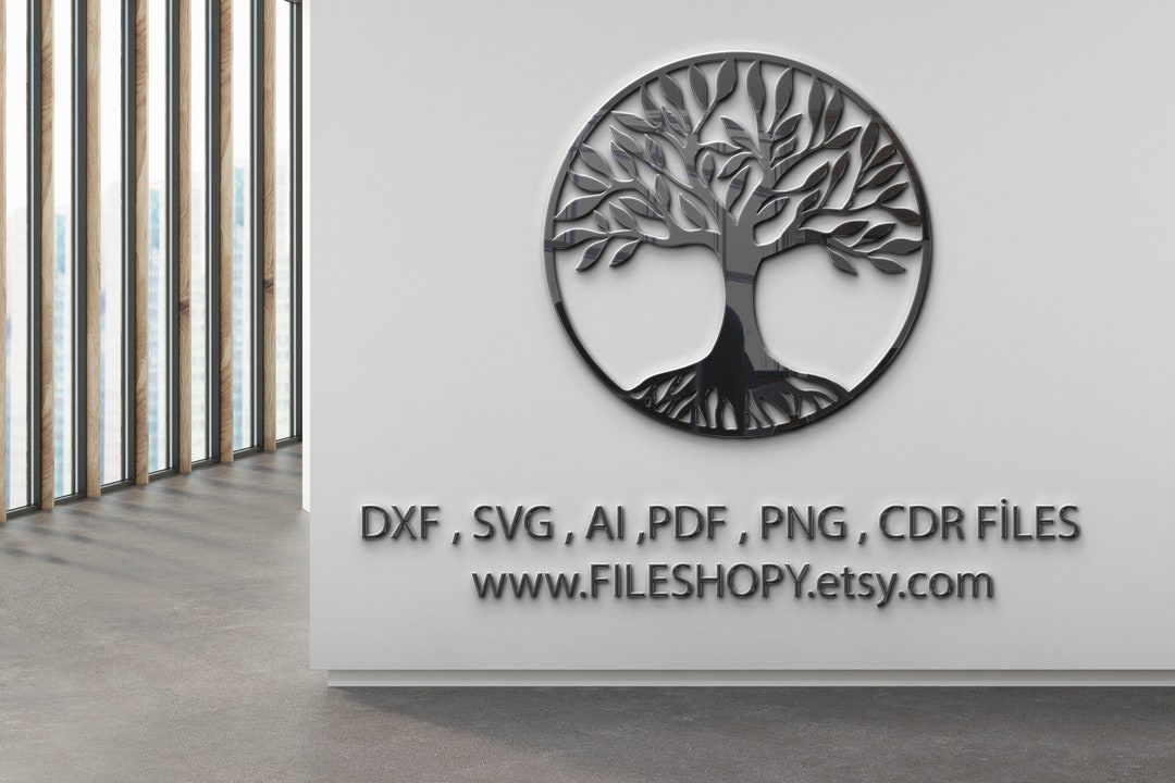 Tree Vector Files Svg Files Dxf Files Cdr Files Ai - Etsy