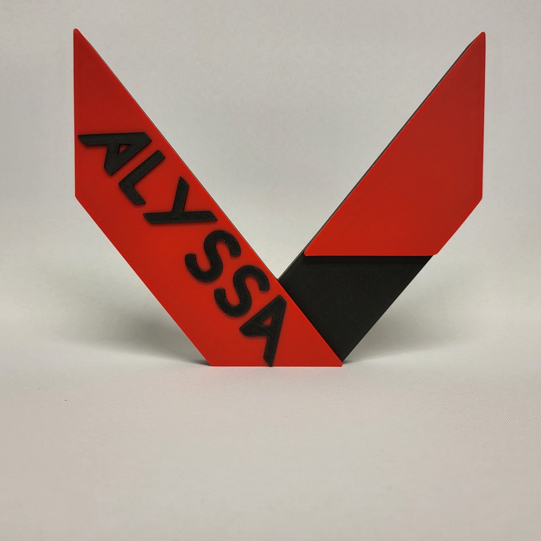 Valorant Video Game Inspired Personalised Name Ornament | Door Sign ...