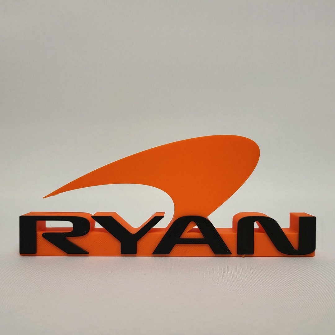 Formula 1 Team Logo Personalised Name Ornament 3D Printed Name Plate ...