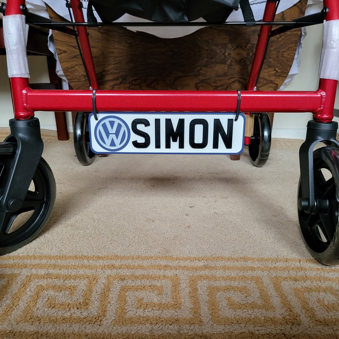 Personalised Car Badge Number Plate for Mobility Scooter | Elderly ...