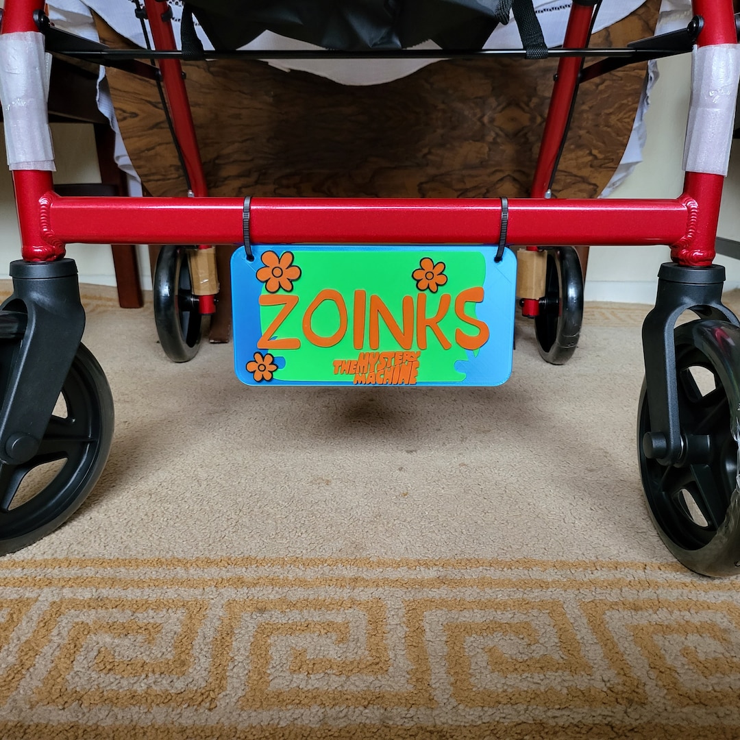 Personalised Scooby Doo Style Licence Plate for Mobility Scooter ...