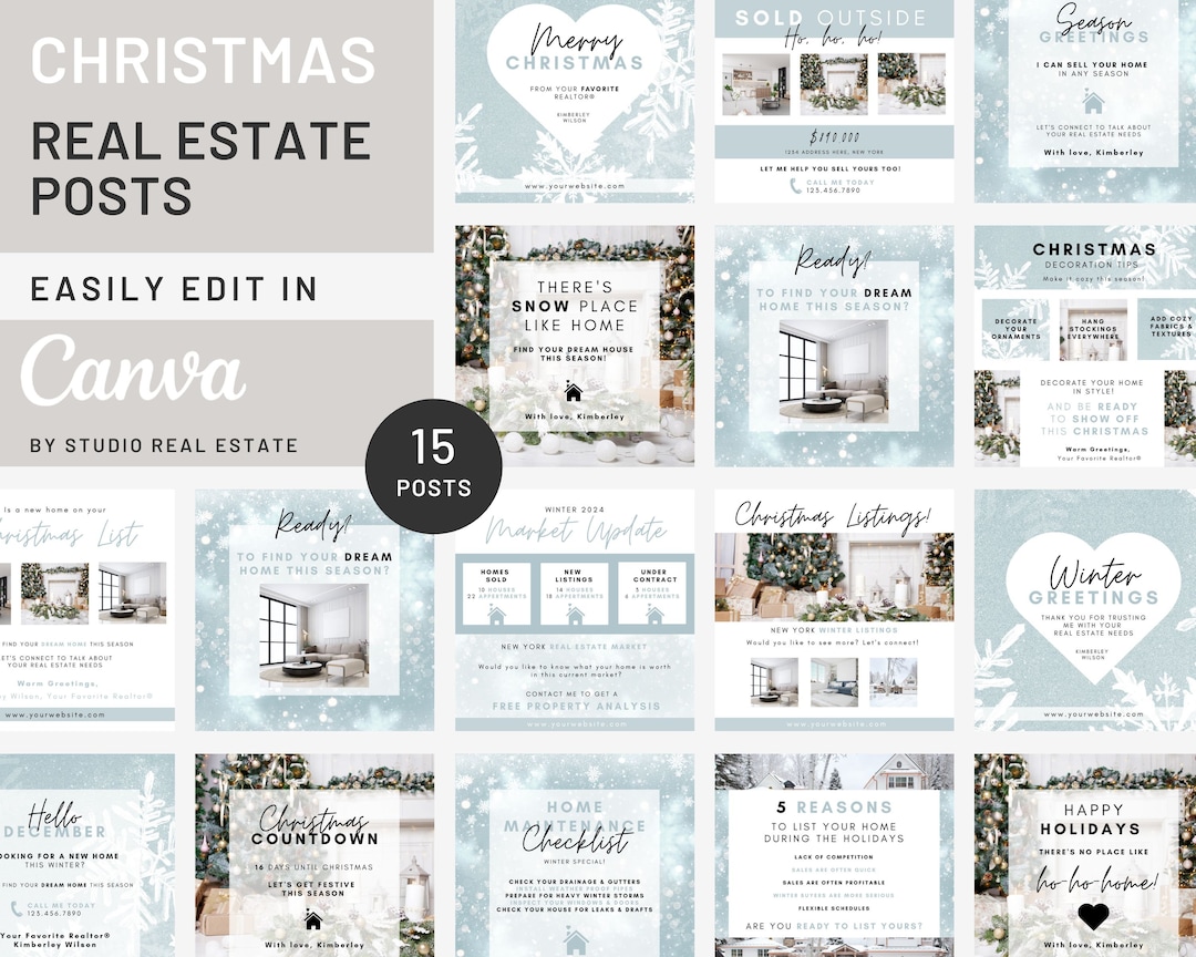 Christmas Real Estate Posts, Real Estate Social Media, Instagram ...