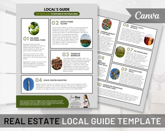 Real Estate Local Guide Template, Welcome Guide, City Guide Flyer ...