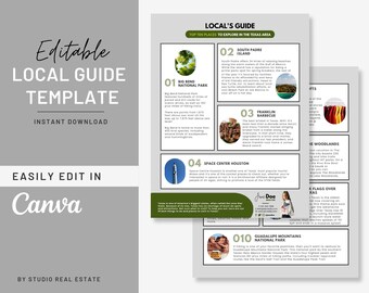 Real Estate Local Guide Template, Welcome Guide, City Guide Flyer ...