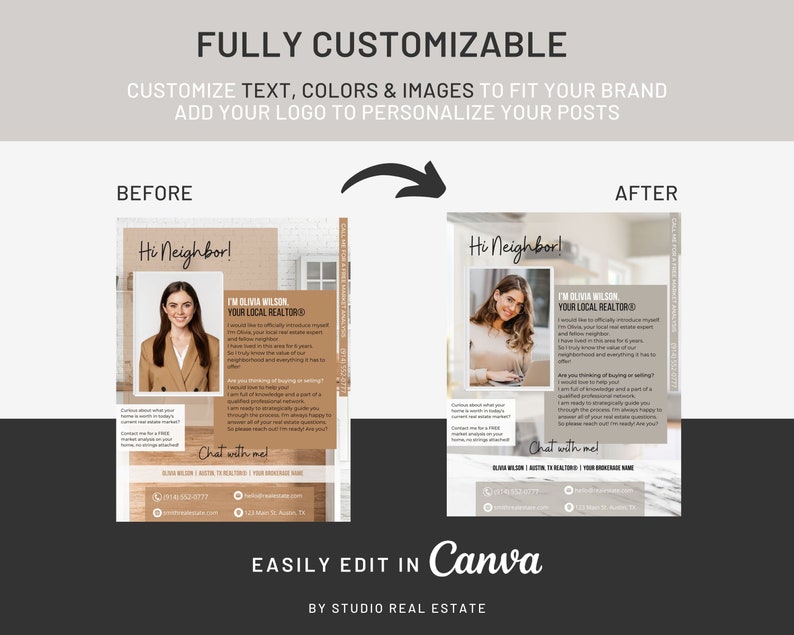 Real Estate Introduction Letter, Realtor Letter, Hey Neighbor, Real ...