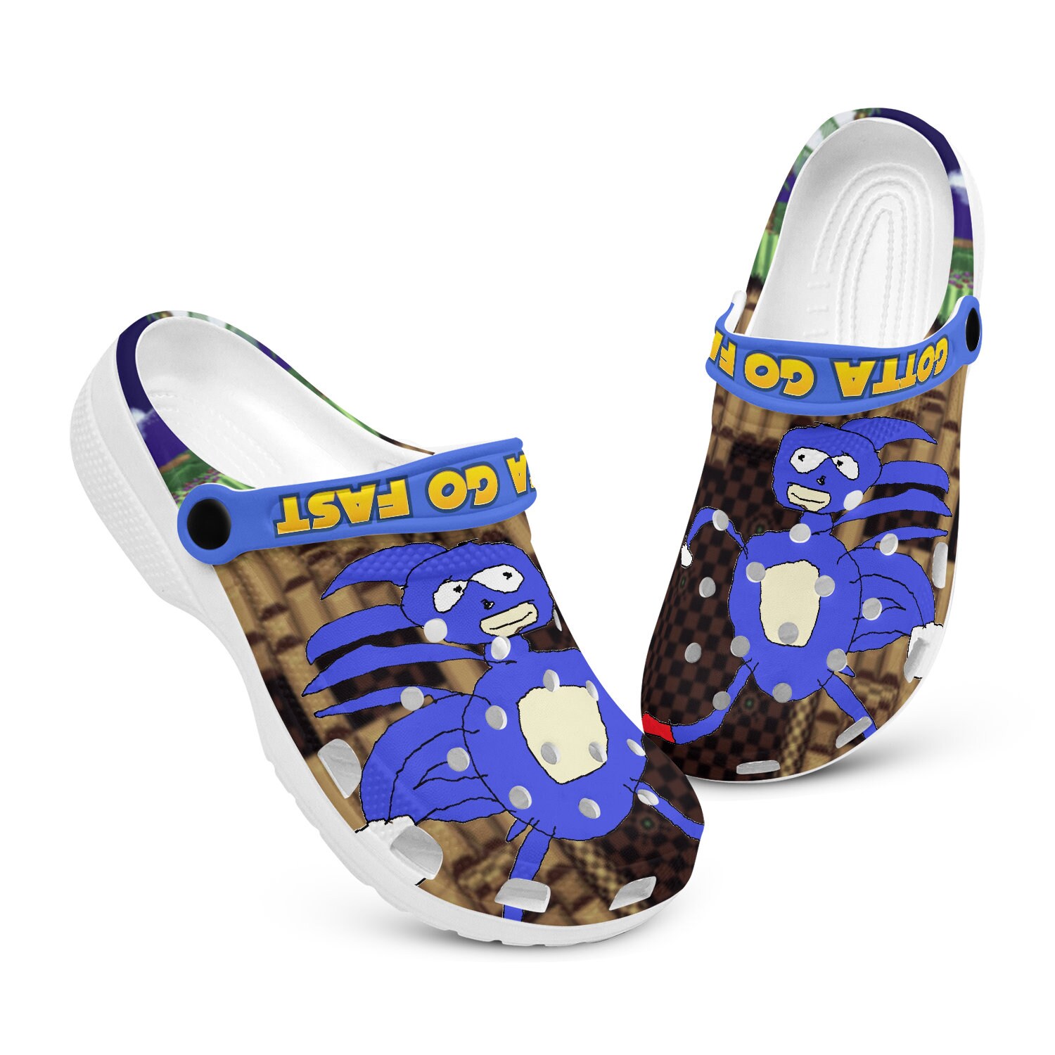 Sonic Crocs the Hedgehog Crocs Sonic Shoes Gotta Go Fast - Etsy