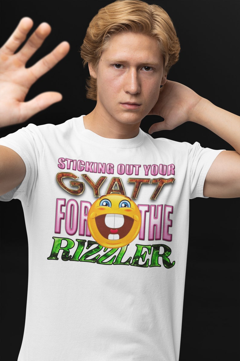 Sticking Out Your Gyatt for the Rizzler Shirt, Meme Shirt, Gen Alpha Gen Z Humor, Gyat Meme ...