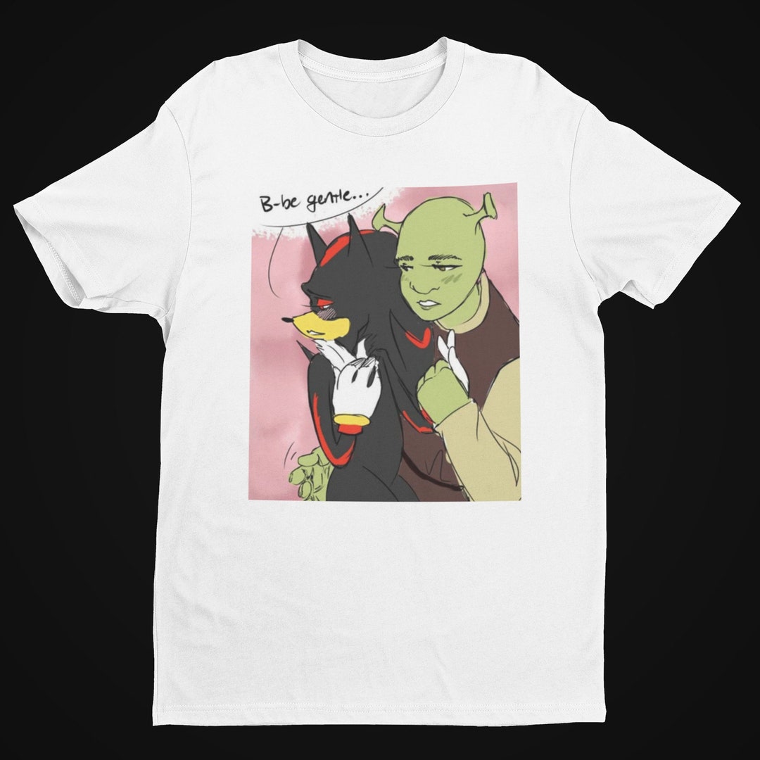 Shrek X Shadow Shrek Shirt Fan Art Cringe Meme T-shirt Oddly - Etsy UK