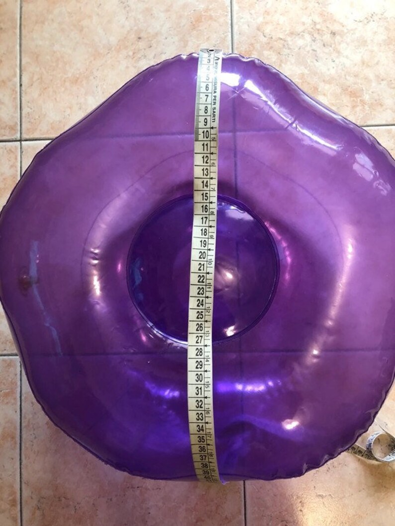 Rare Vintage/original 1960s, Purple Flower-shaped Inflatable PVC Stool ...