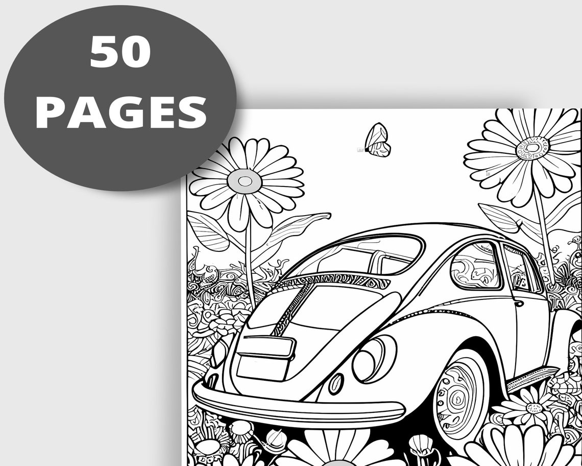 70s Retro Coloring Pages for Adults | Coloring Pages for Kids ...
