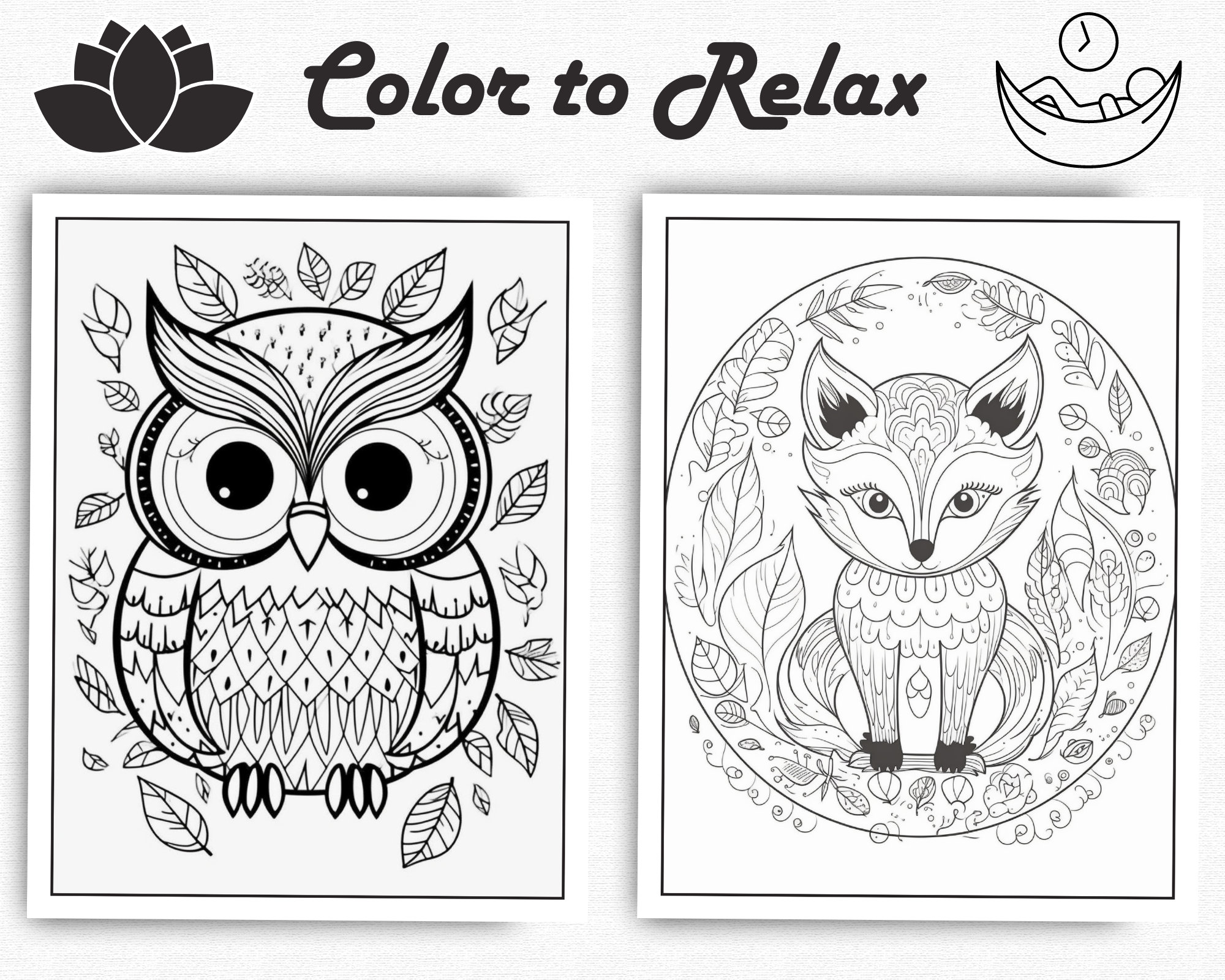 Autumn Animal Coloring Pages Kids | Kindergarten Coloring Pages ...