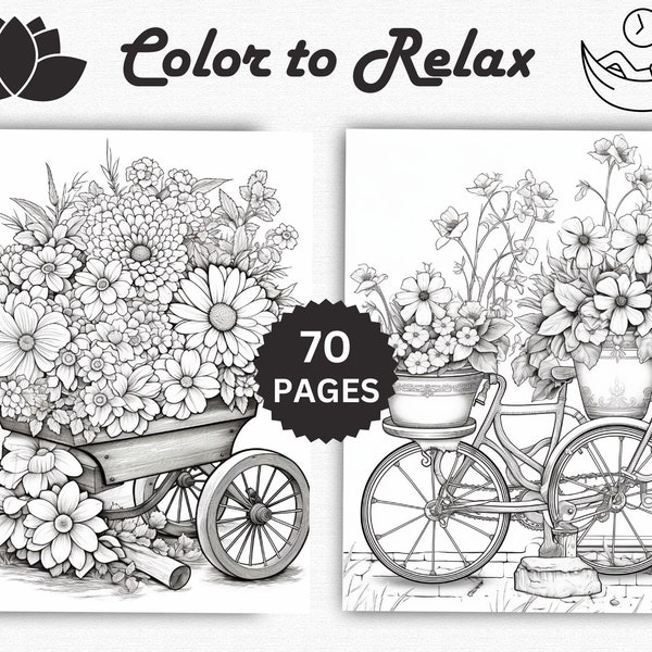 Flower Bicycle - Etsy