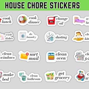 House Chore Goodnotes Stickers | Chore Digital Stickers| Home | House ...