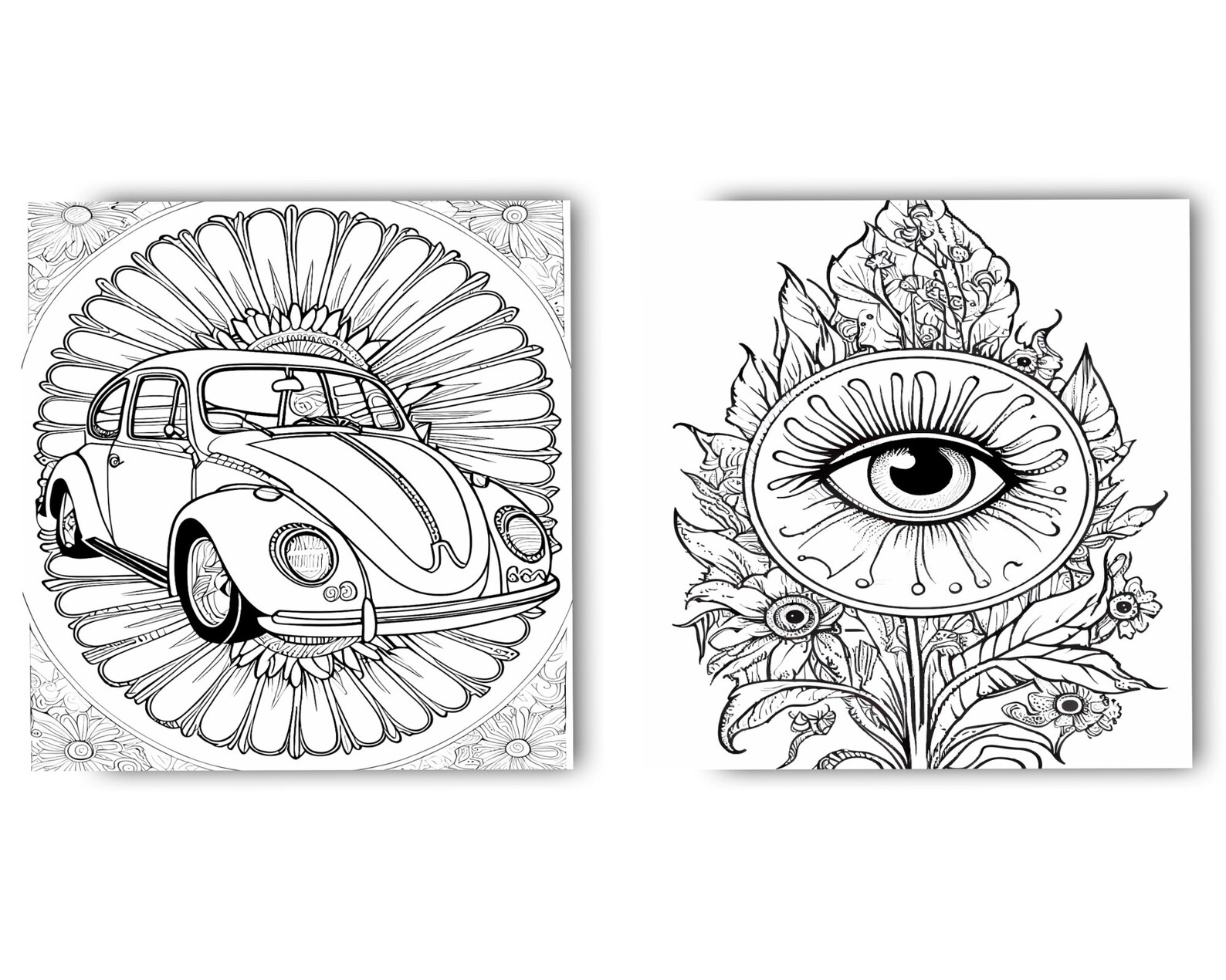 70s Retro Coloring Pages for Adults | Coloring Pages for Kids ...