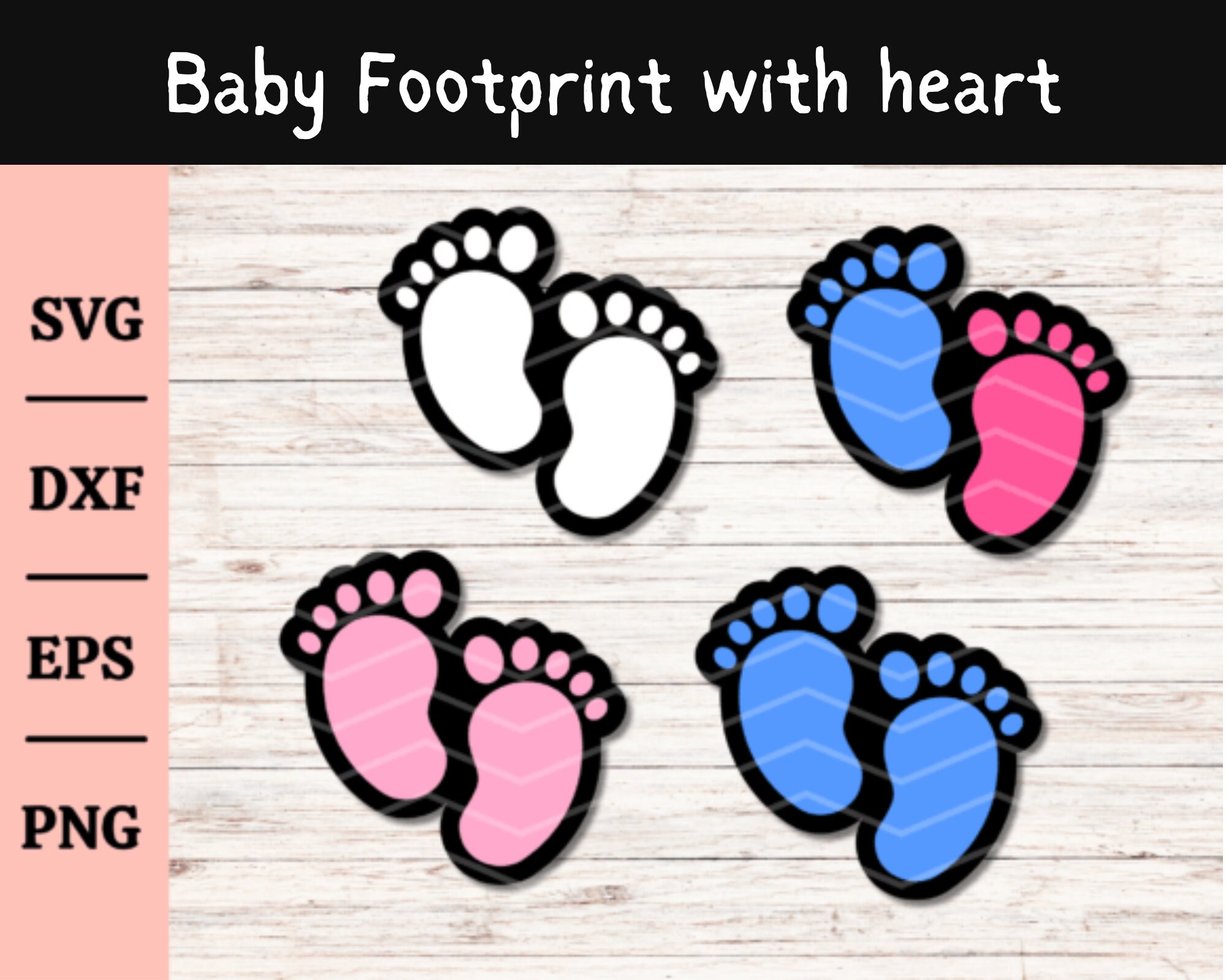 Baby Footprint, Baby Feet SVG, Baby Footprints SVG Bundle, Baby ...