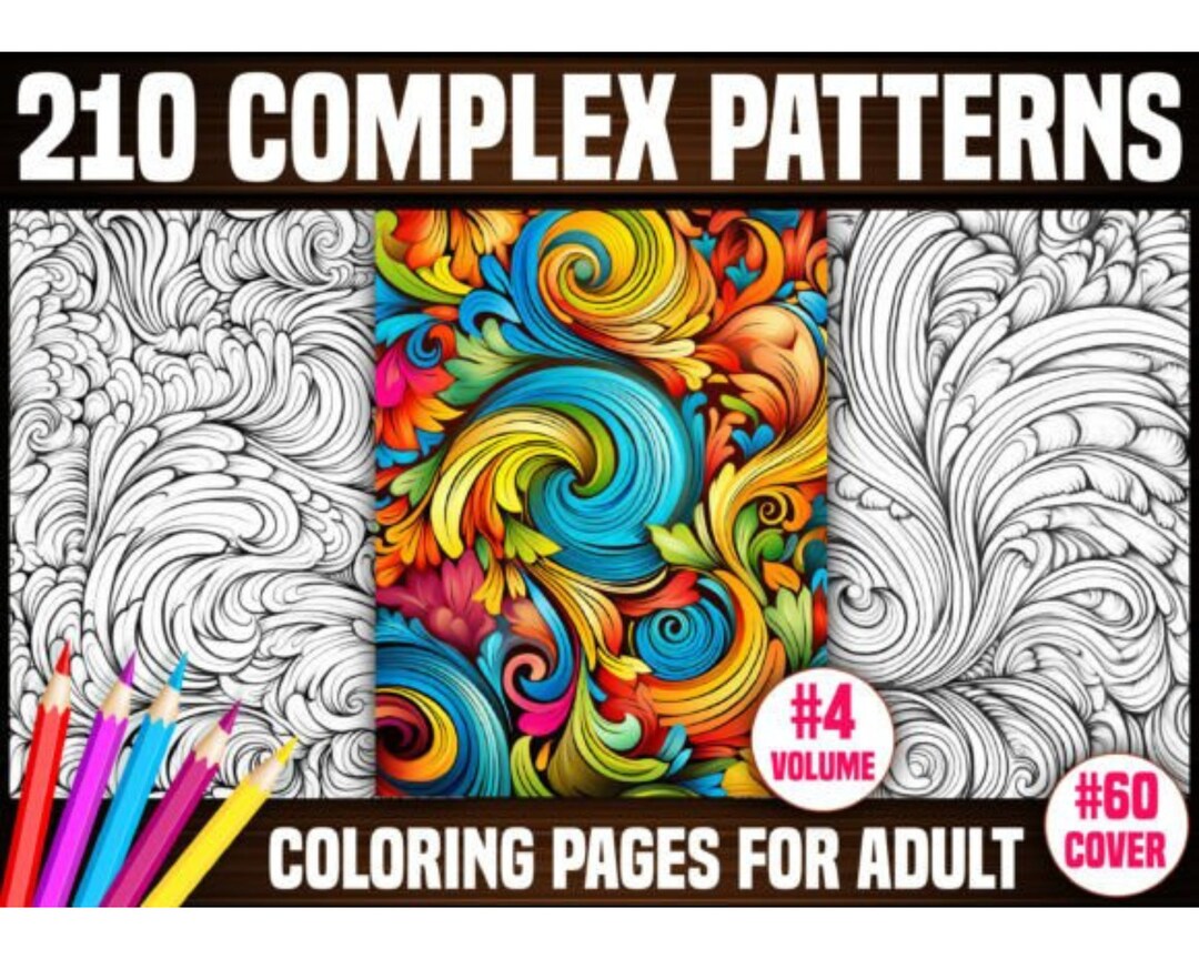 210 Complex Patterns Coloring Pages. Adult Coloring Pages. - Etsy