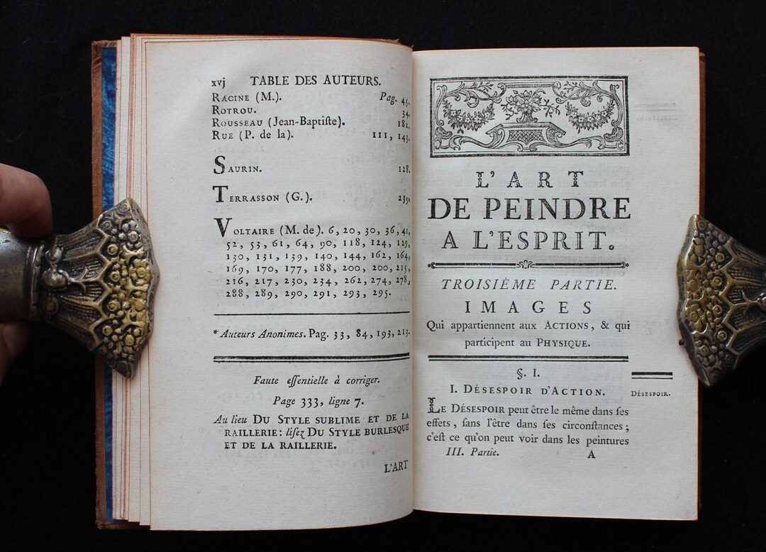 1783 French Antique Book: Orators & Poets, Leather Binding - Etsy