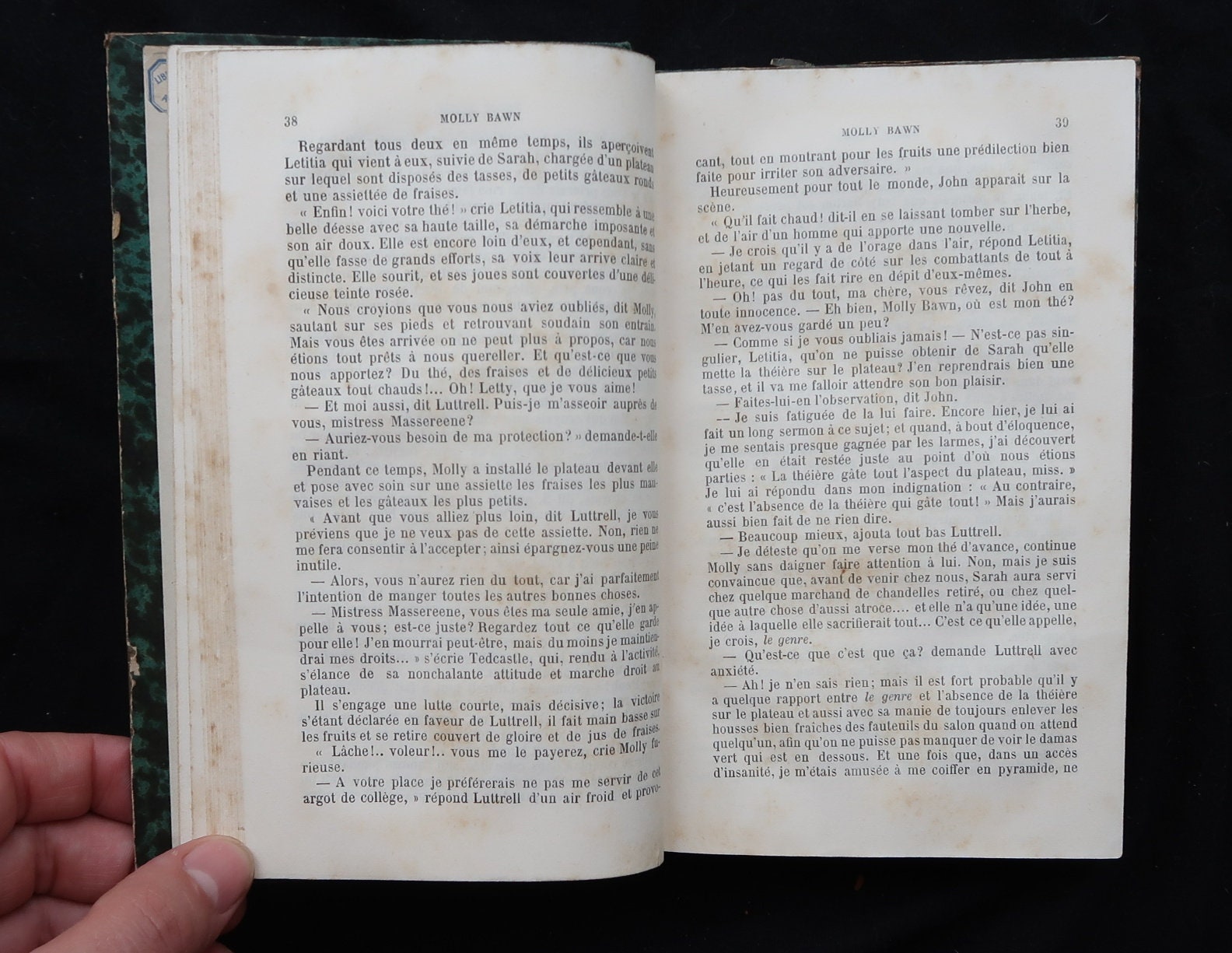 1882 RARE Antique Book Margaret Wolfe Molly Bawn Hungerford 1st French ...