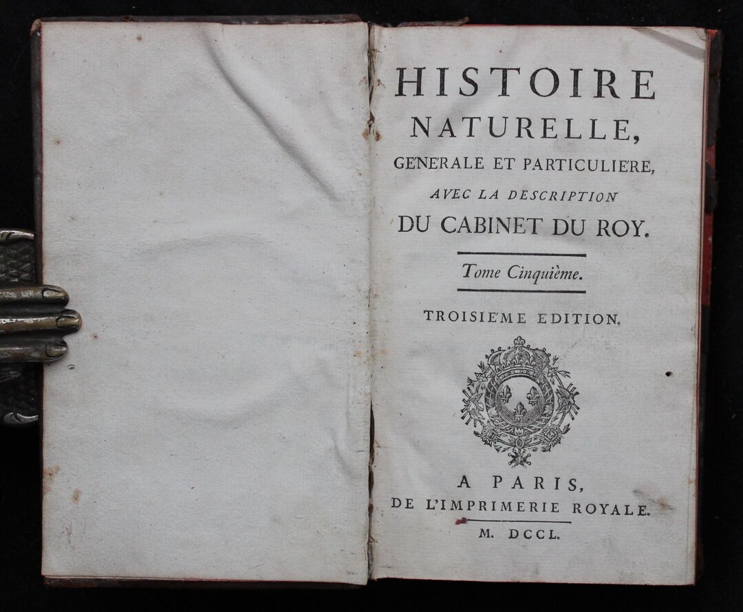 1750 Antique French Anatomy Book, Buffon Histoire Naturelle - Etsy