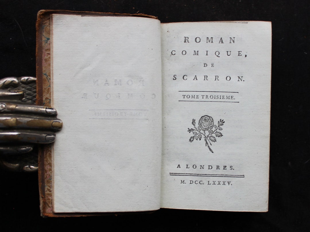 1785 RARE Roman Comique, De Scarron French Literature Classics ...