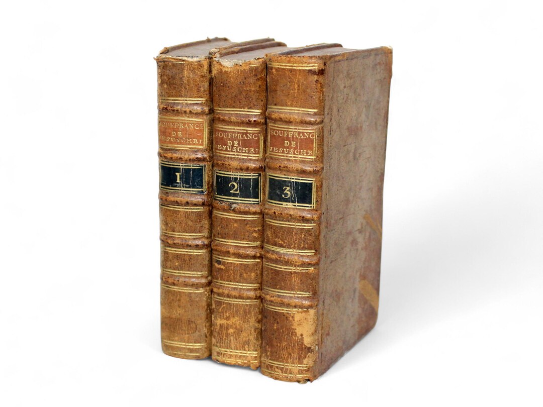 1789 Antique Catholic Book Set – French Thomas De Jesus Translation - Etsy