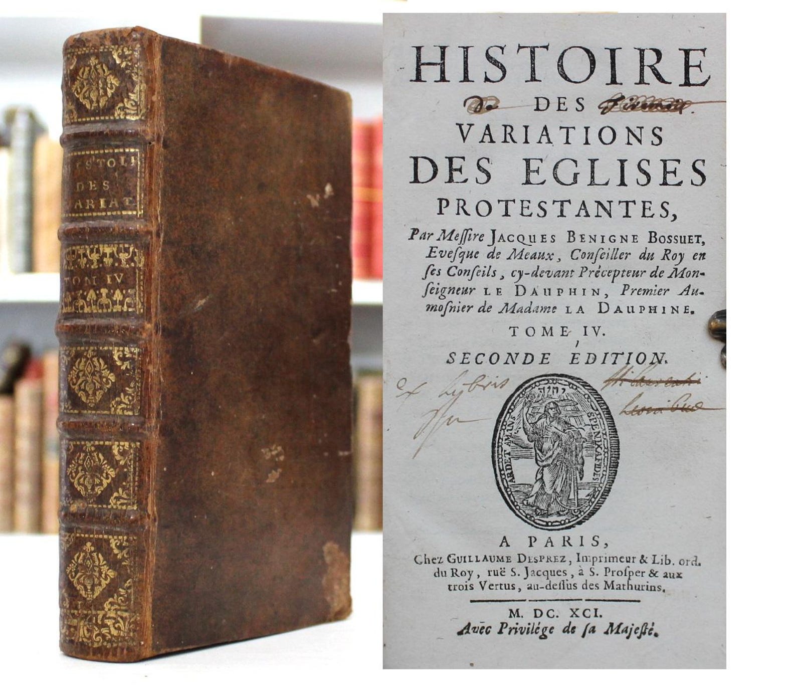 1691 RARE History of the Protestant Churches Jacques Benigne BOSSUET ...