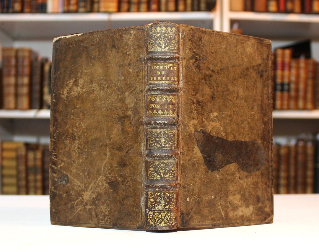 1734 RARE Roman Law the Institutes of Emperor Justinian Text in Latin ...