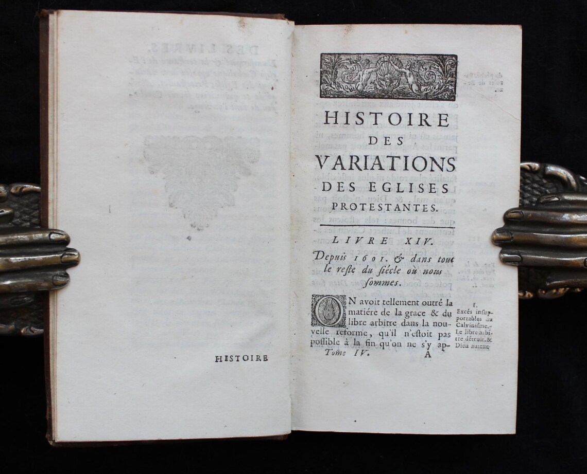 1691 RARE History of the Protestant Churches Jacques Benigne BOSSUET ...