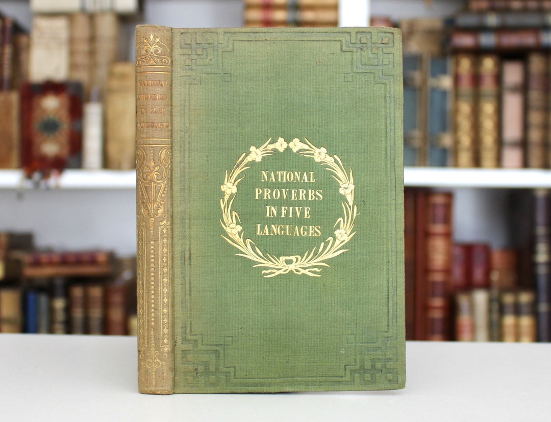 1842 RARE National Proverbs in the Principal Languages of Europe ...