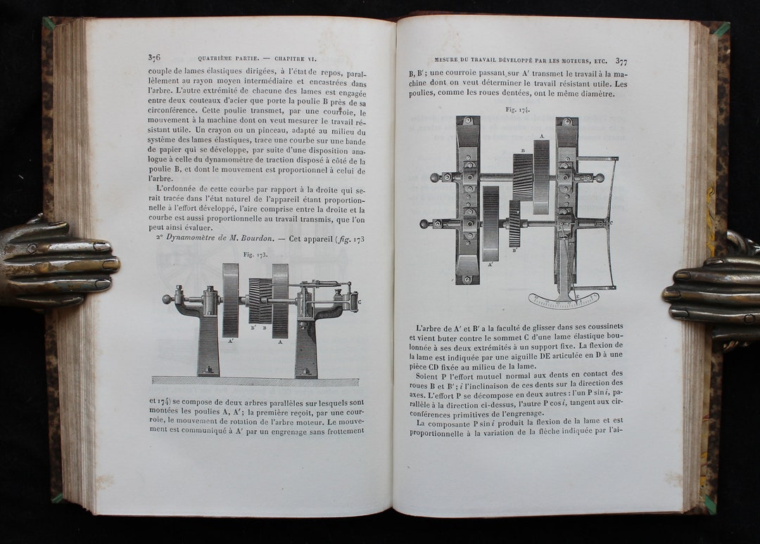 1875 RARE Antique MECHANICS Book CLOCKMAKING Science Physics ...