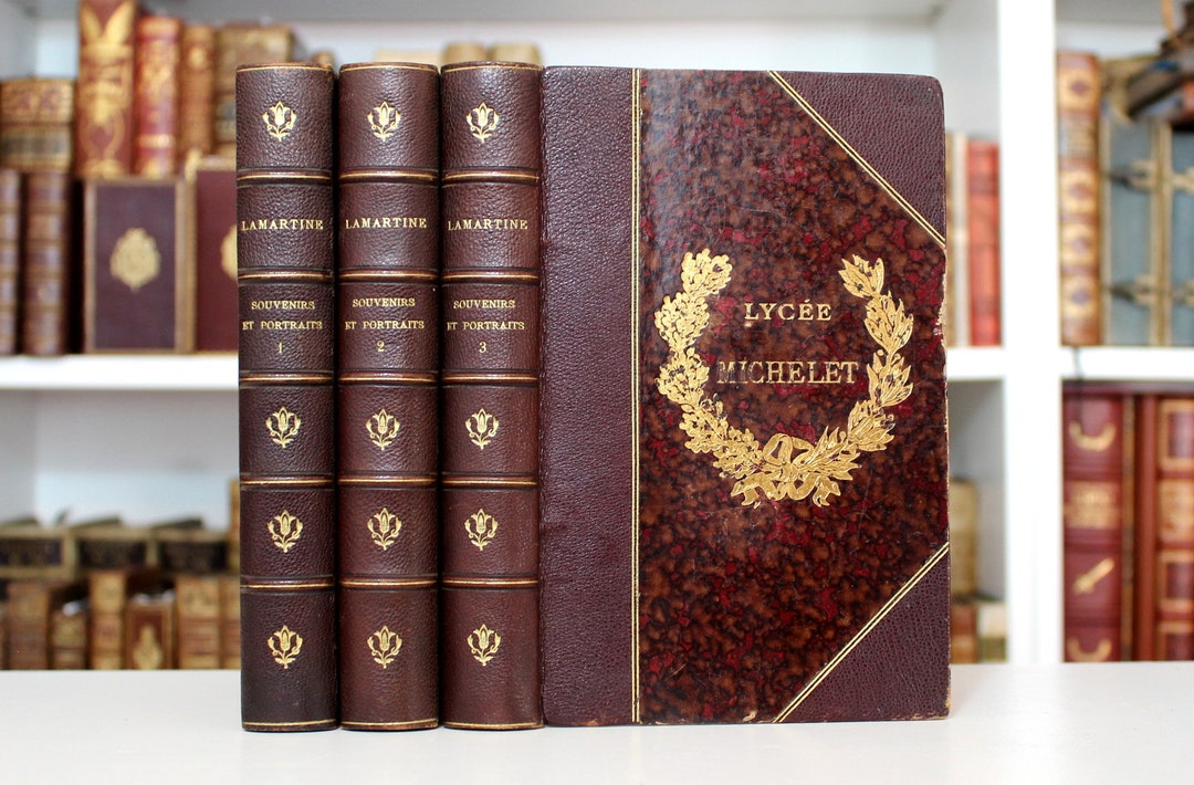 1886 RARE Lamartine Memories & Portraits 19th Century French Literature ...